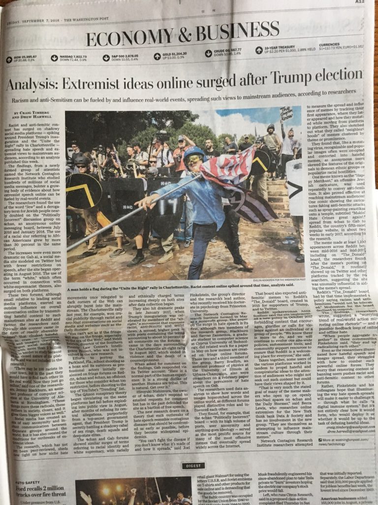 Racism and anti-Semitism surged in corners of the Web after Trump’s ...